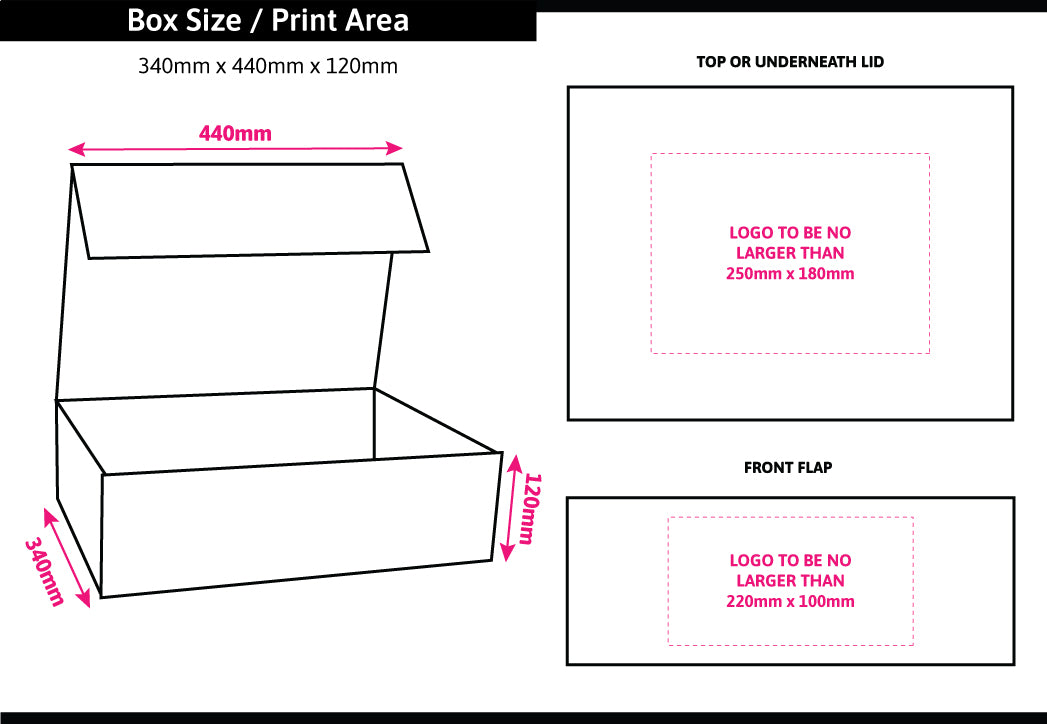 Matt White Foil Printed Boxes 340x440x120mm – Midpac Printed Packaging